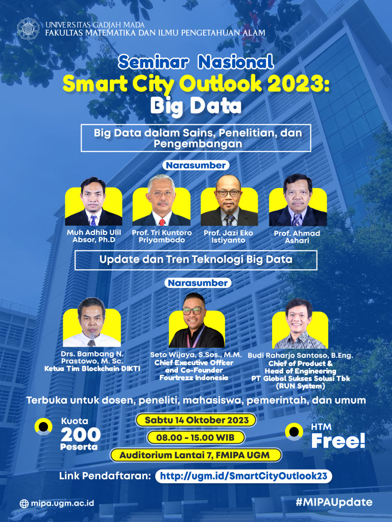 Seminar Nasional “Smart City Outlook 2023: Big Data” – Lab Riset Sistem Komputer & Jaringan
